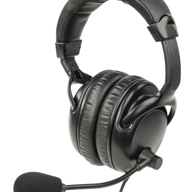Headset 5 (Over Ears Industrial w/Boom Mic) - Listen Technologies