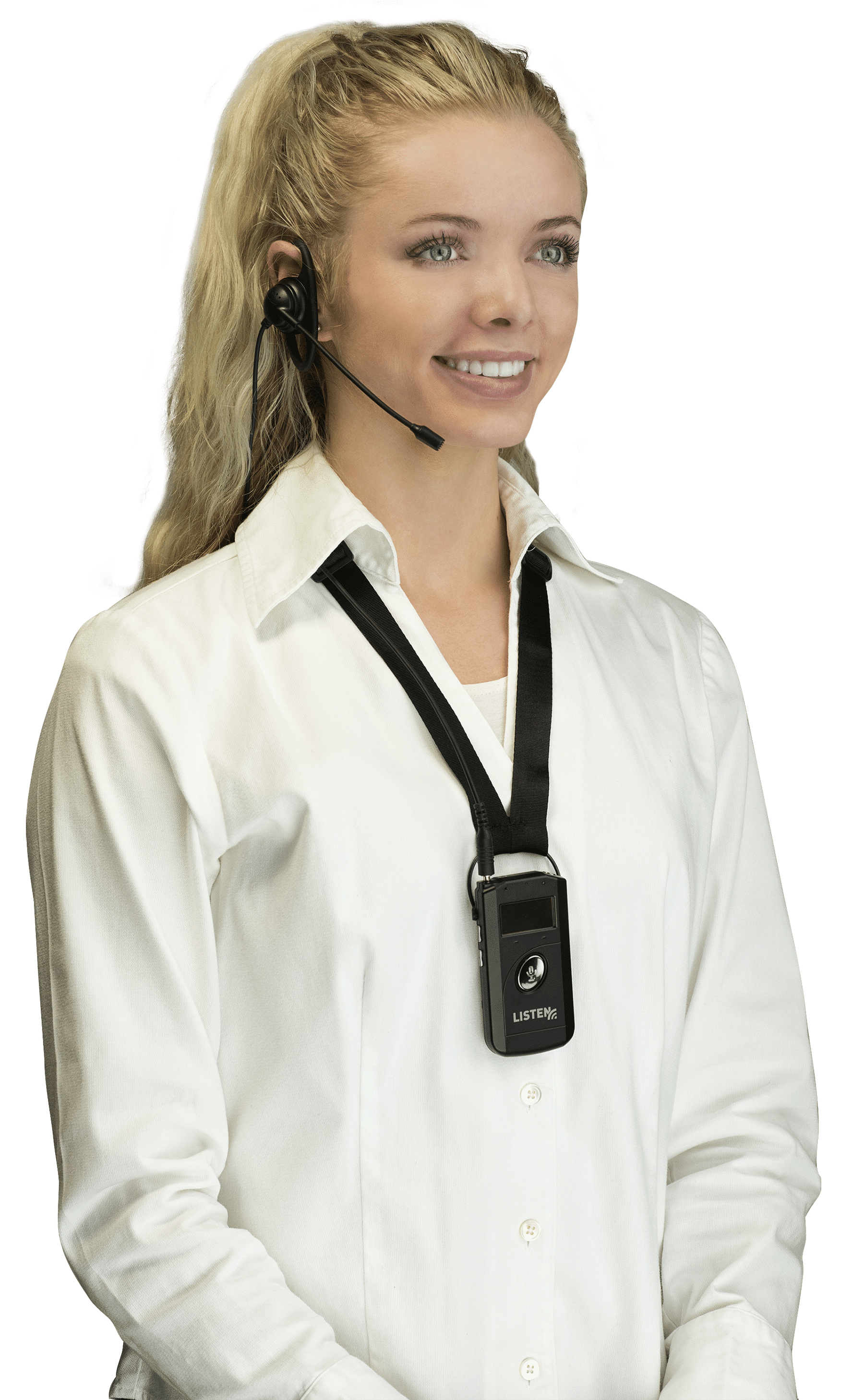 Headset 1 (Ear Speaker w/Boom Mic) - Listen Technologies