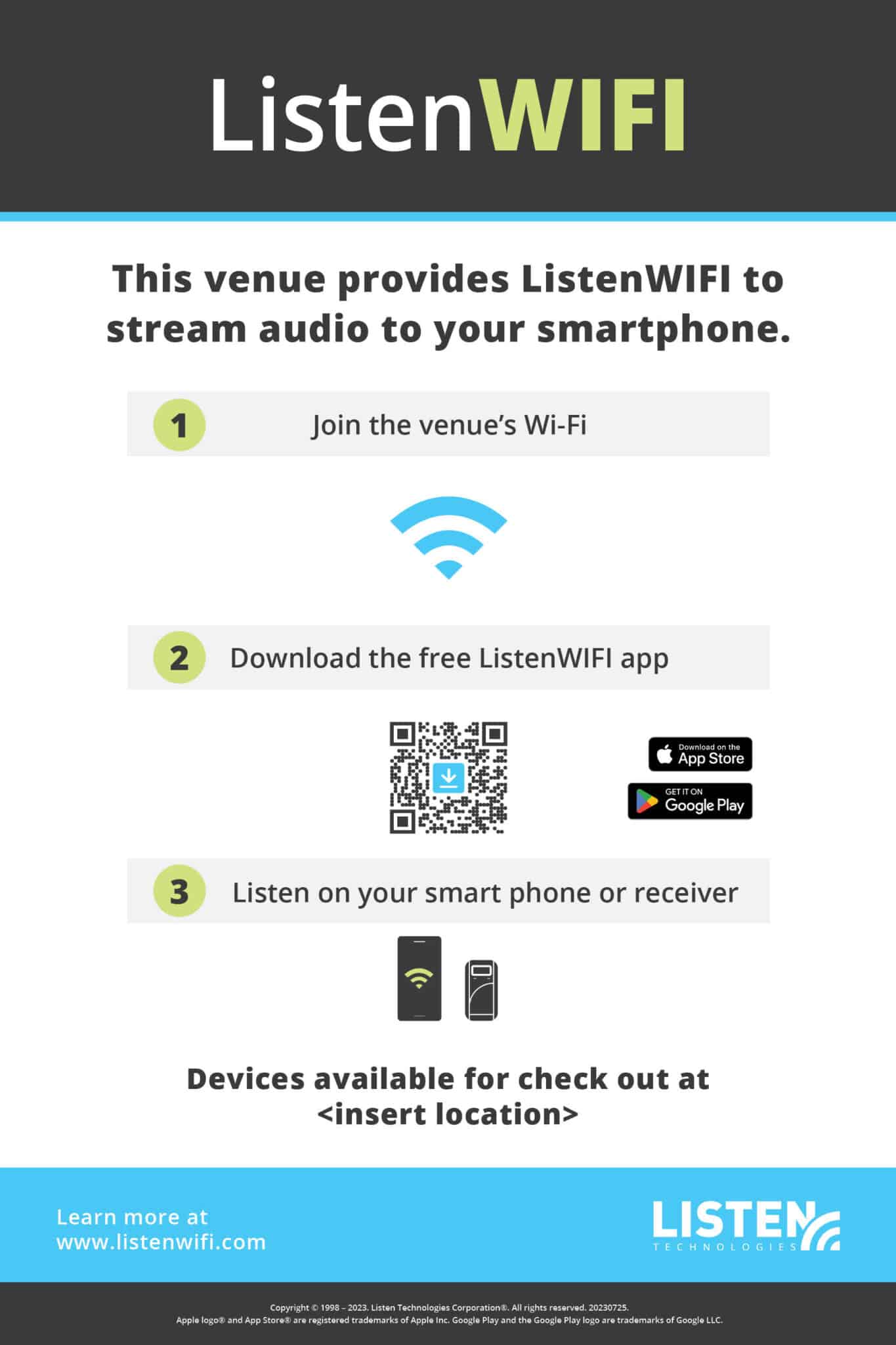 Compliance Signage - Listen Technologies